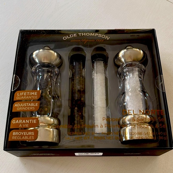 Olde Thompson | Kitchen | Olde Thompson Brushed Chrome Plated Salt ...